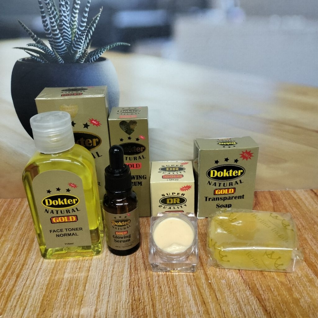 Jual PAKET DR GOLD 4IN1 ( CREAM+TONER+SERUM+SABUN ) | Shopee Indonesia