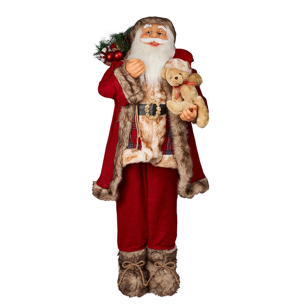 Jual Pajangan Hiasan Boneka Santa Berdiri 120cm Kado Gift Christmas ...