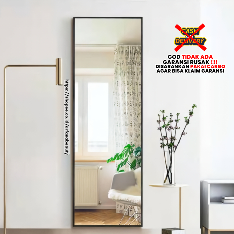 Jual Cermin Kaca Aesthetic Frameless Full Body Kaca Gantung Dinding ...
