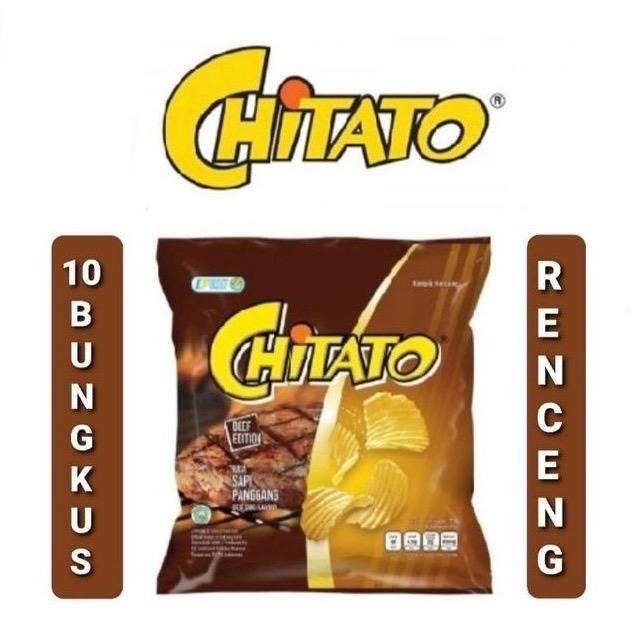 Jual Chiki Chitato Sapi Panggang Wavy Beef Keripik Kentang 1 Renceng ...