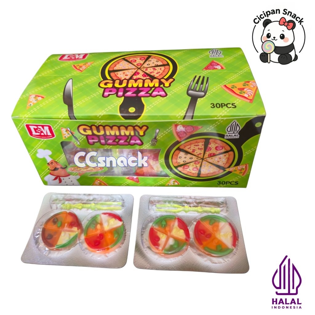 Jual DSM GUMMY PIZZA APEL BOX ISI 30 | Shopee Indonesia