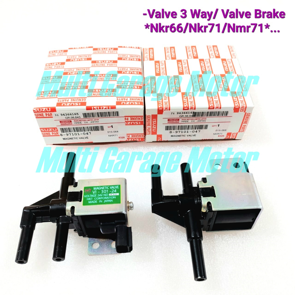 Jual Switch Rem Angin Valve Exhaust Brake 3 Way Magnetic Selenoid Isuzu ...