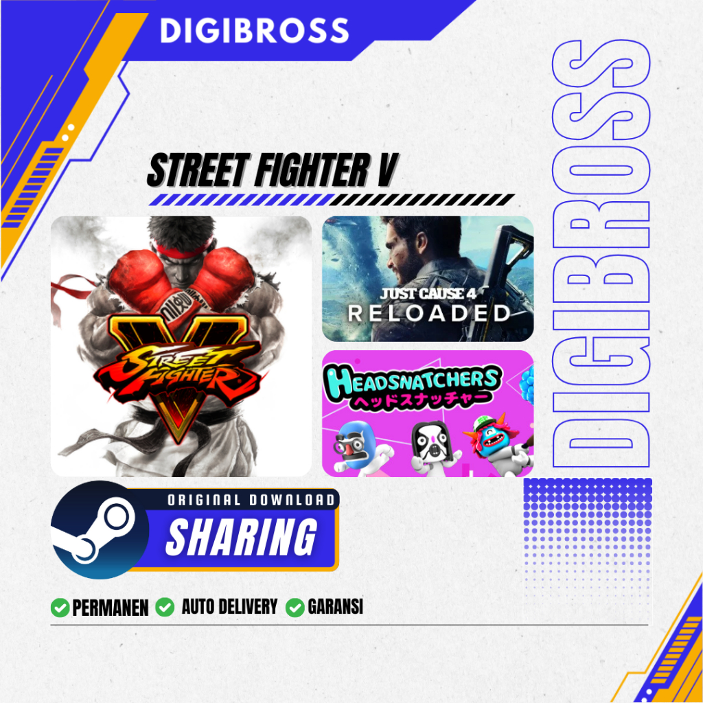 Jual [BONUS STEAM KEY] Street Fighter V - Sharing With Just Cause 4 ...