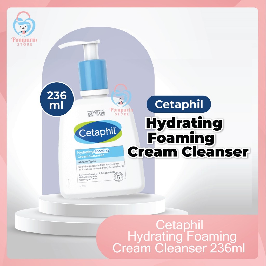 Jual Cetaphil Hydrating Foaming Cream Cleanser 236ml - Face Wash ...