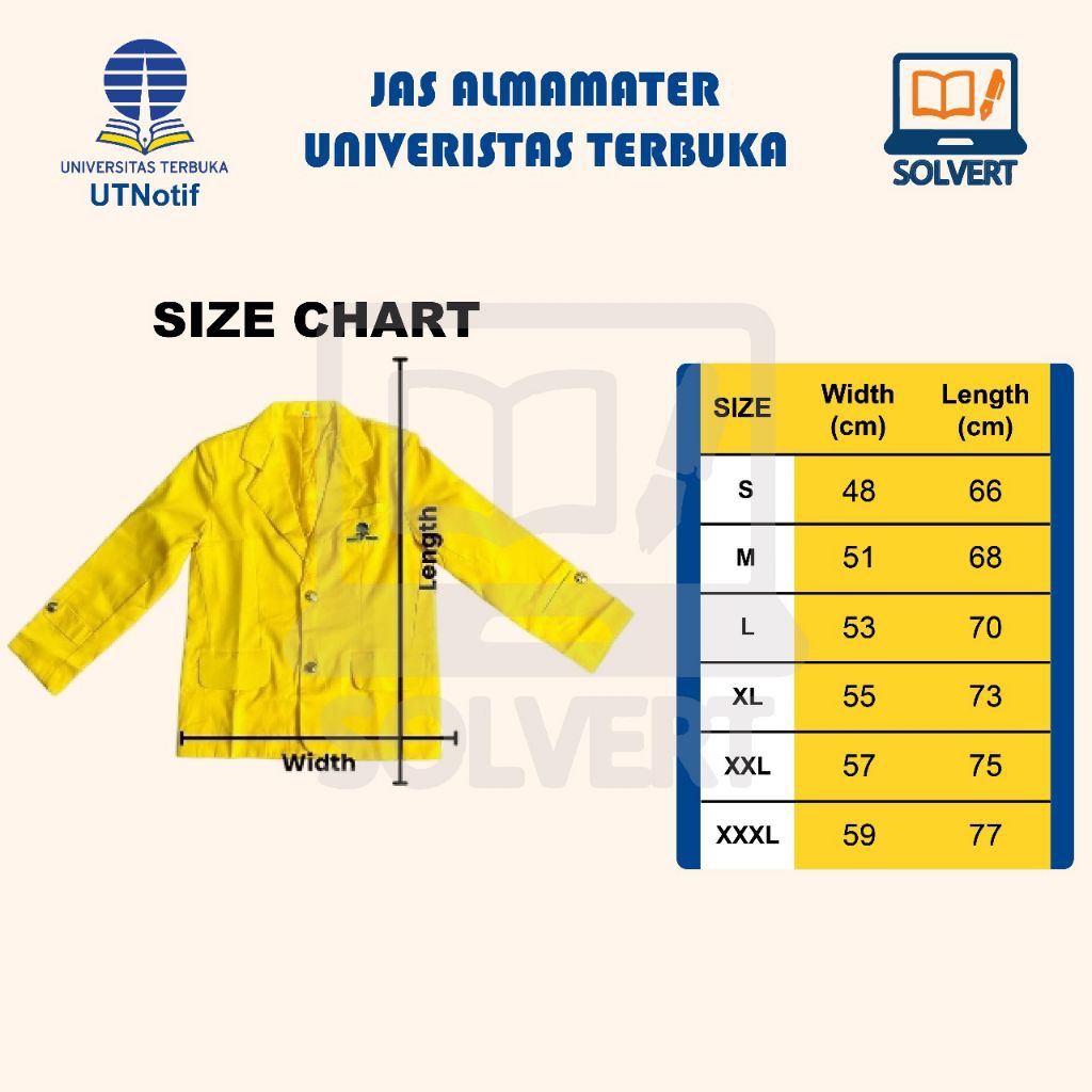 Jual TERBARU Jas Almamater Universitas Terbuka UT - Jaket Jas Almet ...