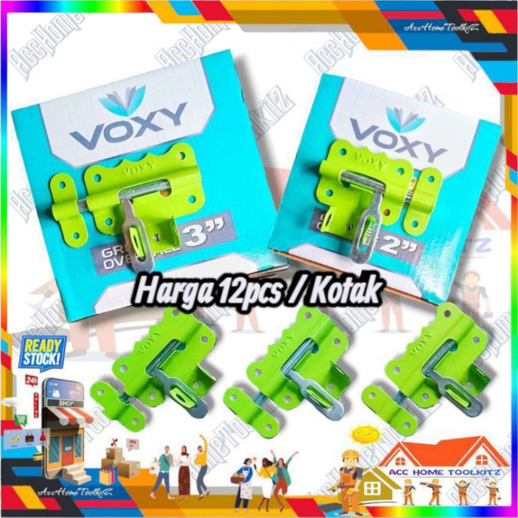 Jual [ 12 pcs GROSIR ] Grendel Overval 1 Lusin 12pcs 1Kotak/ 2inch ...