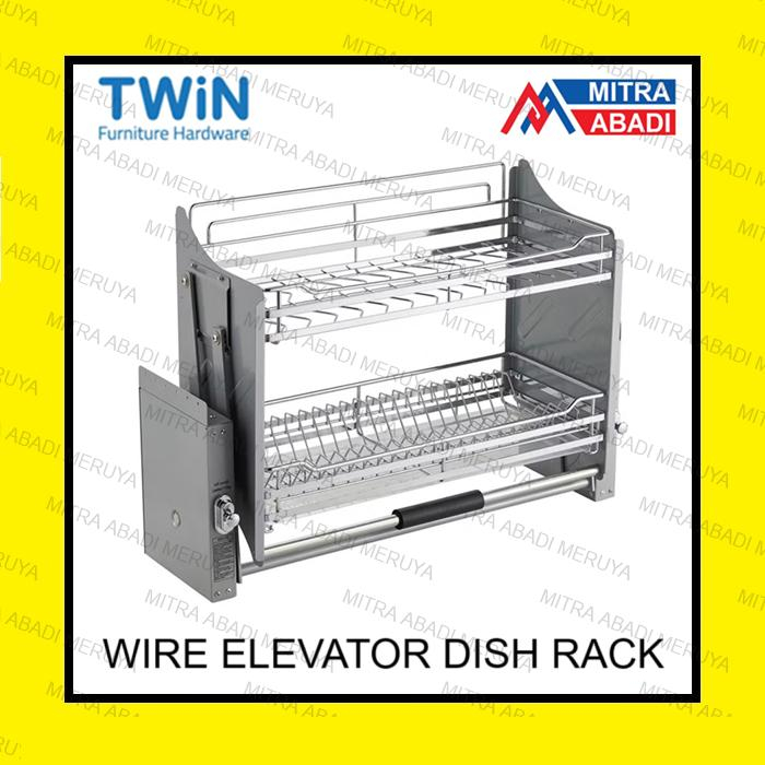 Jual TWIN Wire Elevator TMB WE 90 cm Dish Rack Rak Piring Hidrolik ...