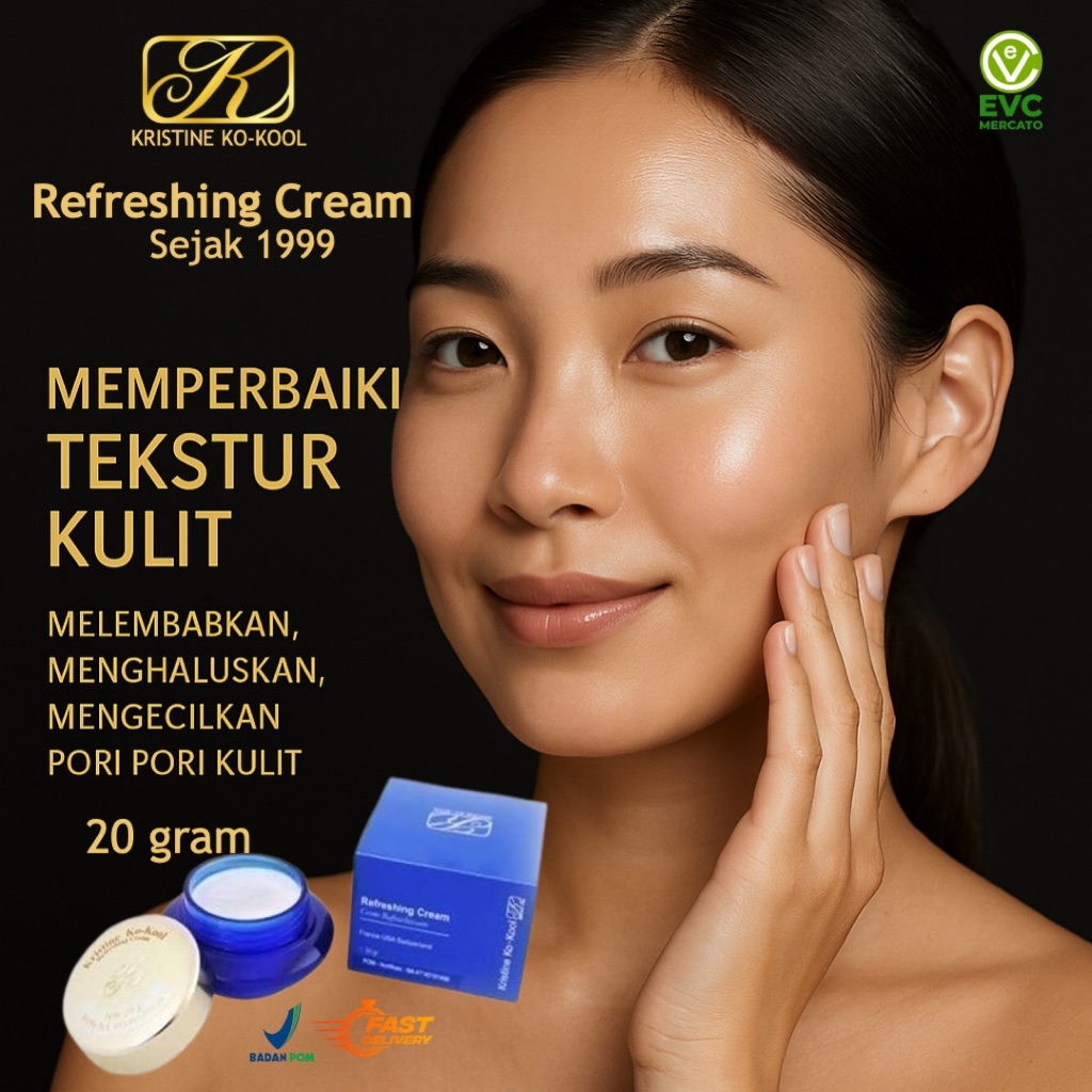 Jual Refreshing Cream Kristine Ko-Kool 20gram (Cream warna putih ...