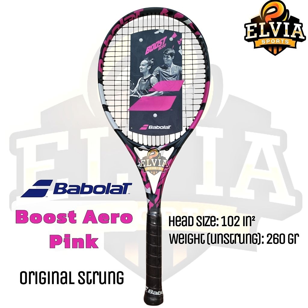 Jual Babolat Boost Aero Pink | Raket Tenis Original Strung | Beginner ...