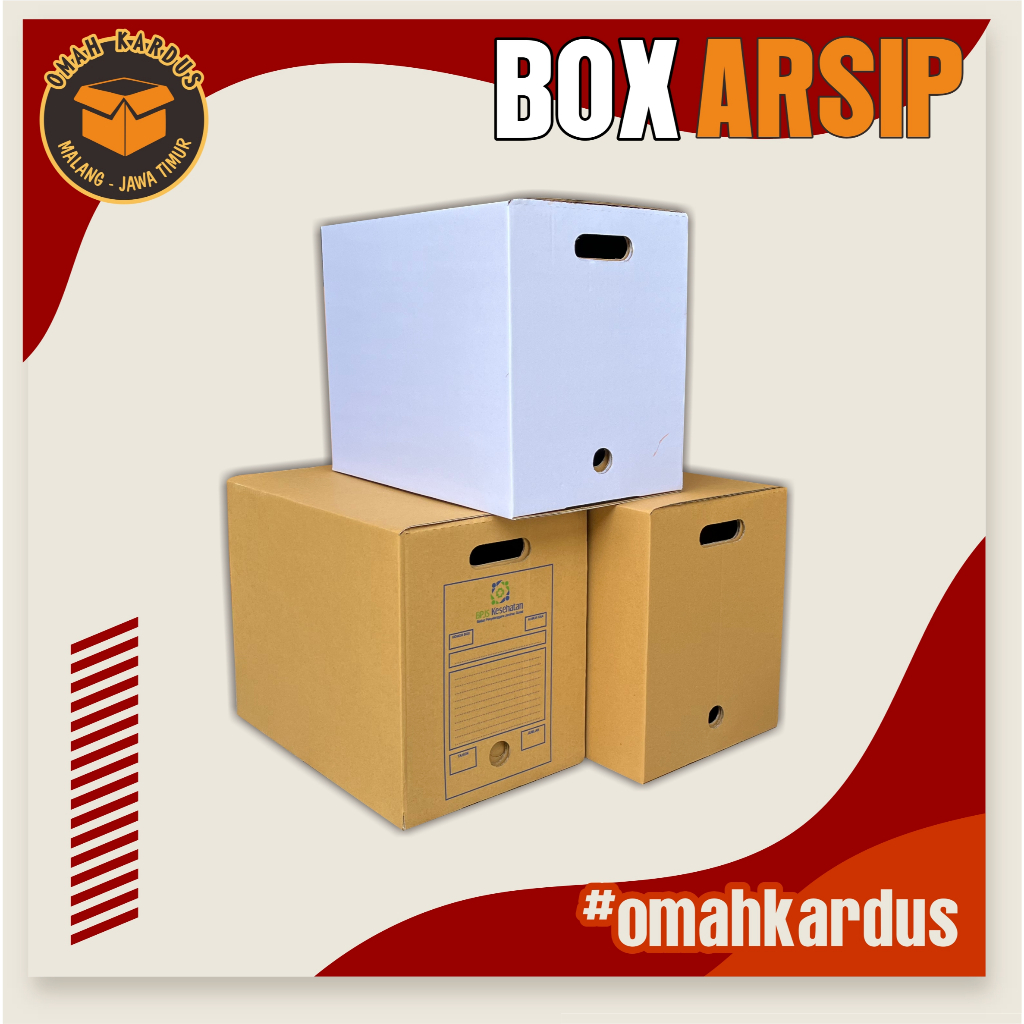 Jual KARDUS ARSIP 46x28x35 cm BESAR / BOX FILE BPJS / BOX FILE /BOX ...