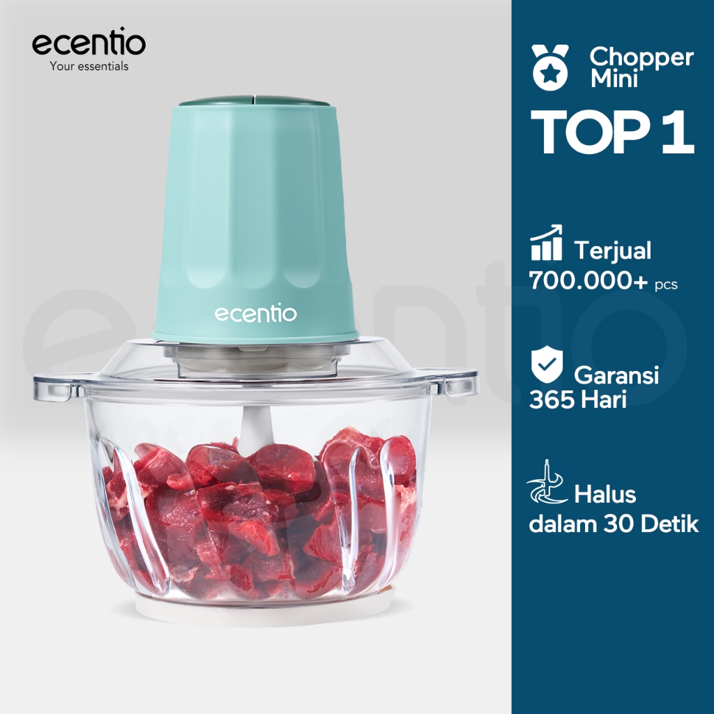Jual ecentio kaca Chopper 2L besar Blender multifungsi 6 Pisau ...