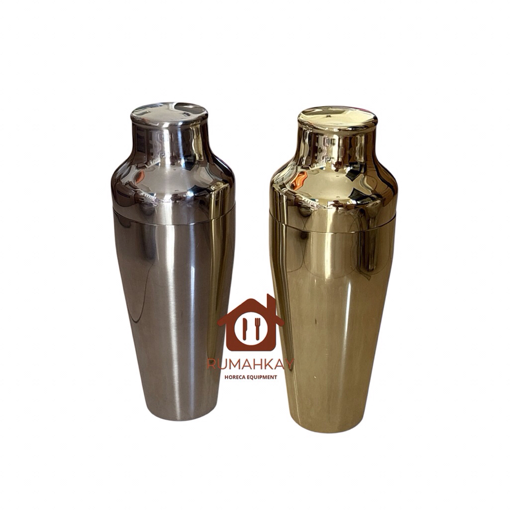 Jual Shaker Cocktail Gold Silver 550ml / Paisian Botol Gelas ukur mixer ...