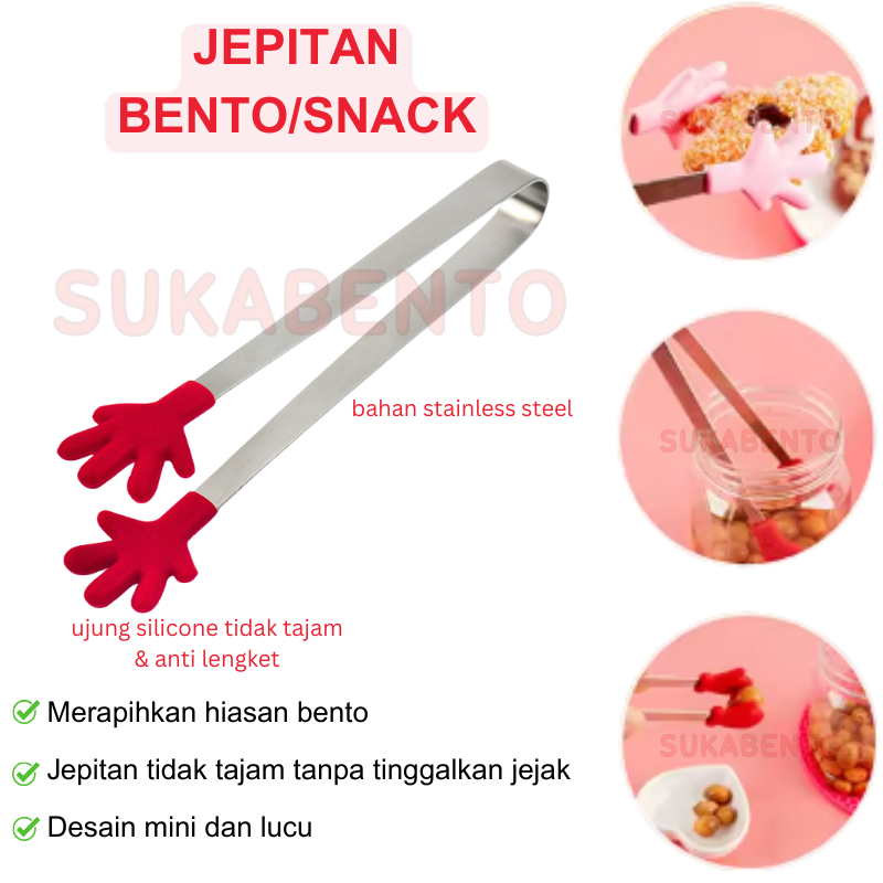 Jual SBT Penjepit Bento BBQ Makanan Karakter Tangan Tong Penjepit Kecil ...