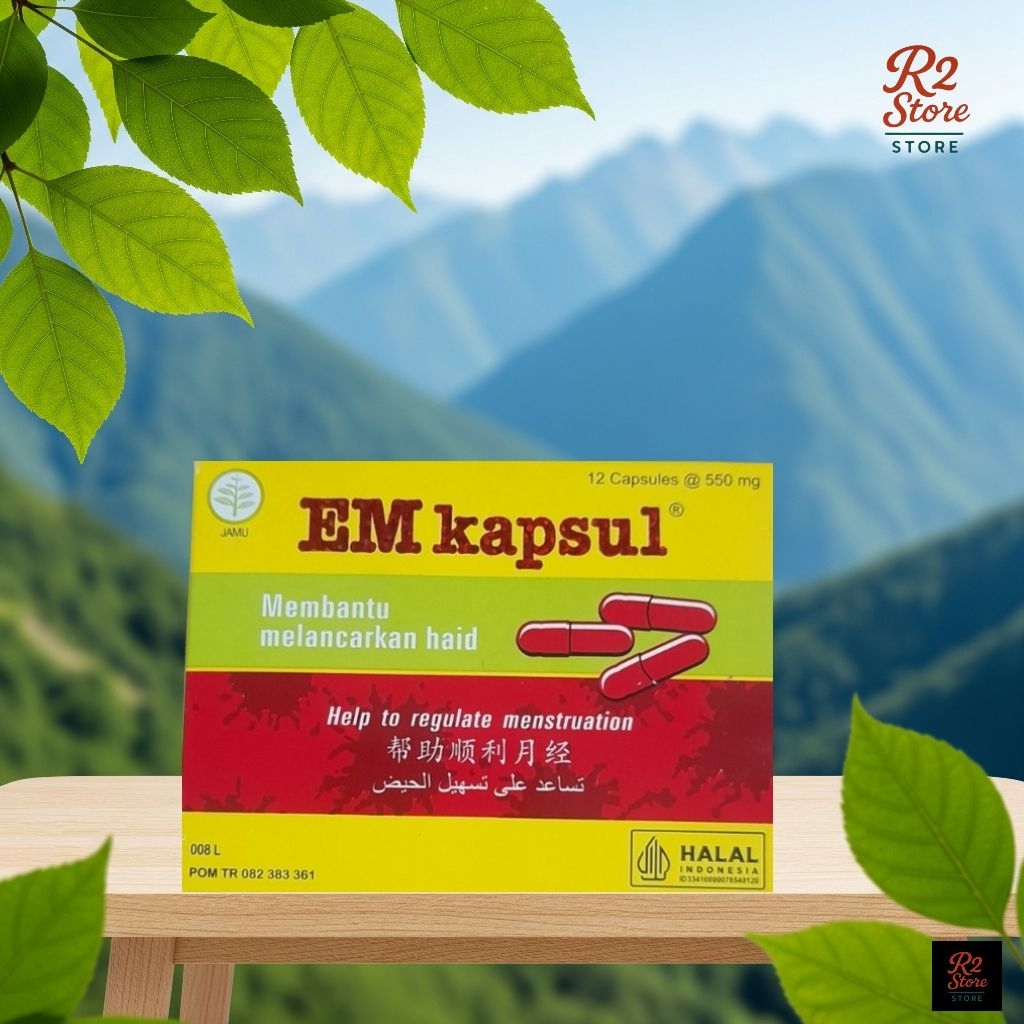 Jual EM Kapsul – Herbal Melancarkan Datang Bulan - Haid | Shopee Indonesia
