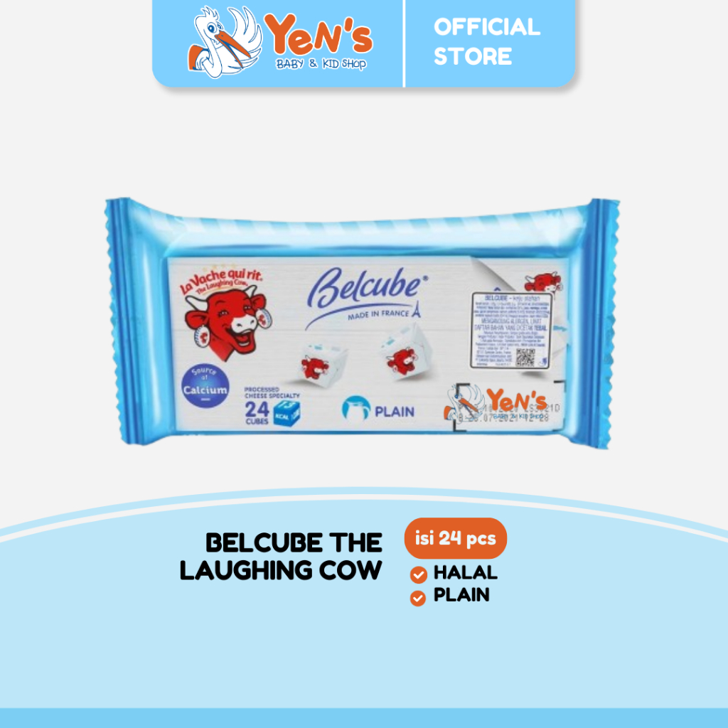 Jual Belcube The Laughing Cow | Keju plain Kotak MPASI isi 24 pcs ...