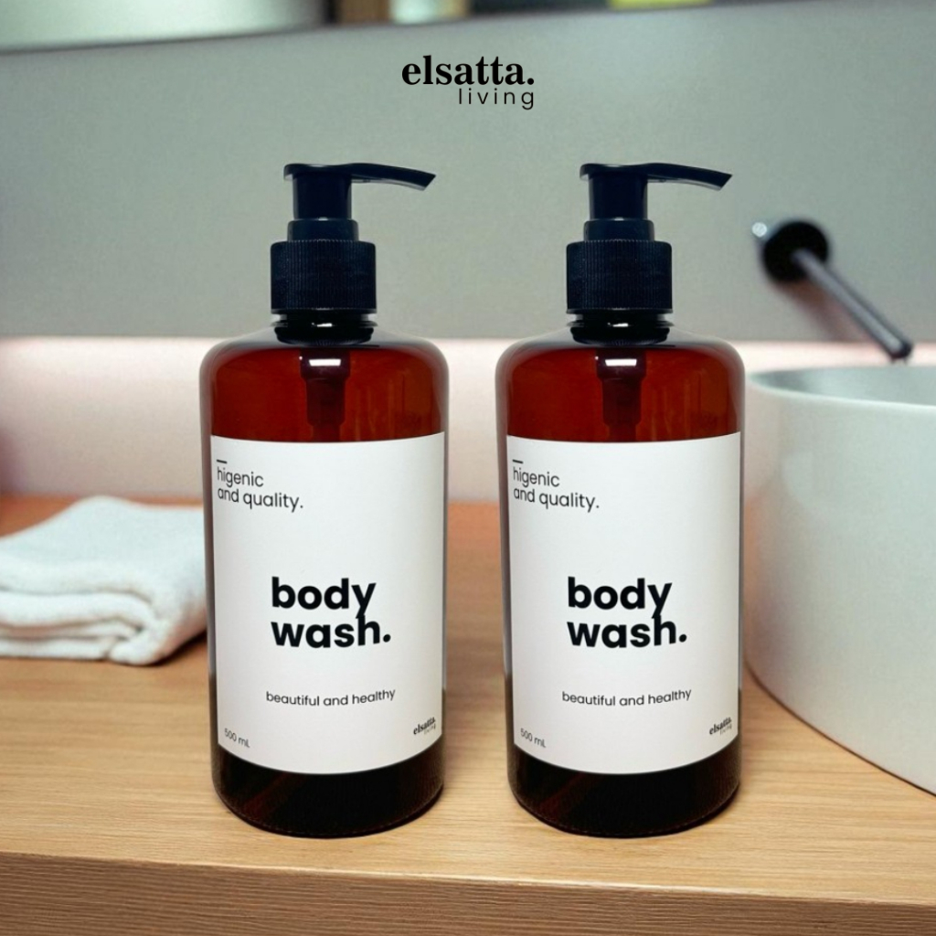 Jual REFILL BOTOL PUMP 500 ML WARNA COKELAT AMBER AESTHETIK FREE ...