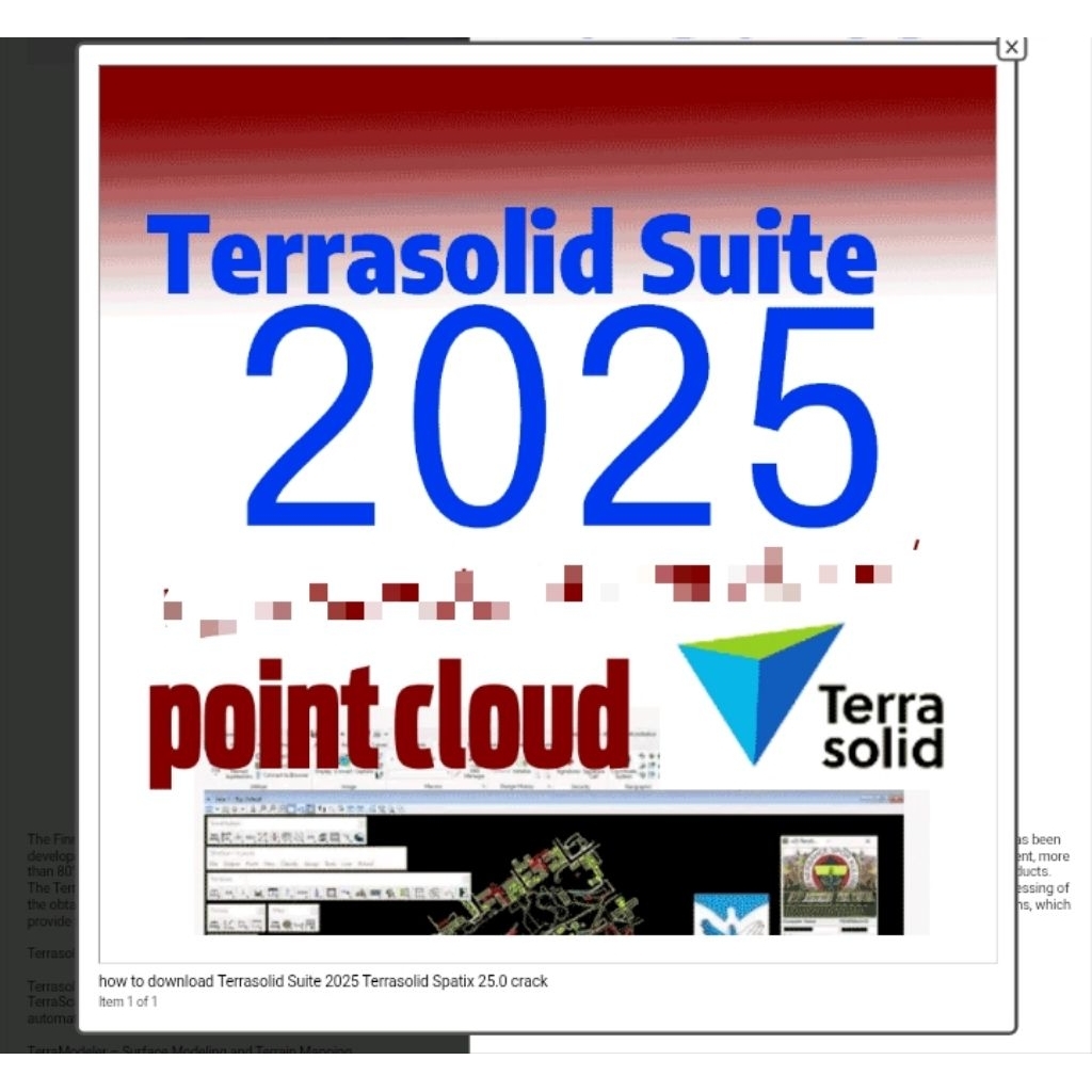 Jual Terrasolid Suite 2025 Terra for Spatix Terra for Microstation ...