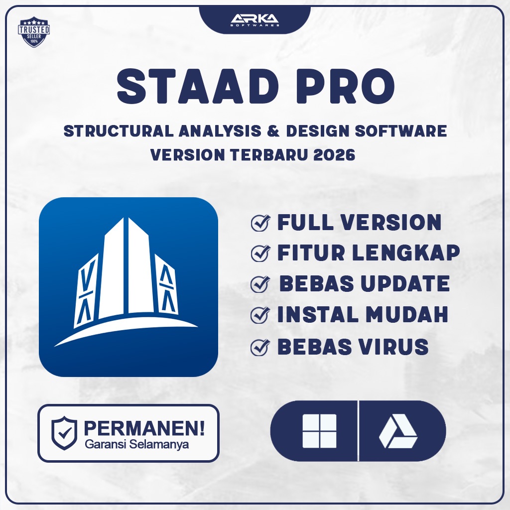 Jual Staad Pro 2026 Full Version Original Lifetime + Panduan Instalasi ...