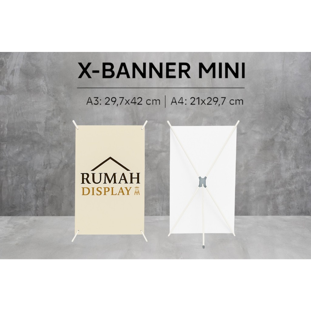 Jual Mini X Banner Meja A3 A4 – Display Banner Promosi | Shopee Indonesia