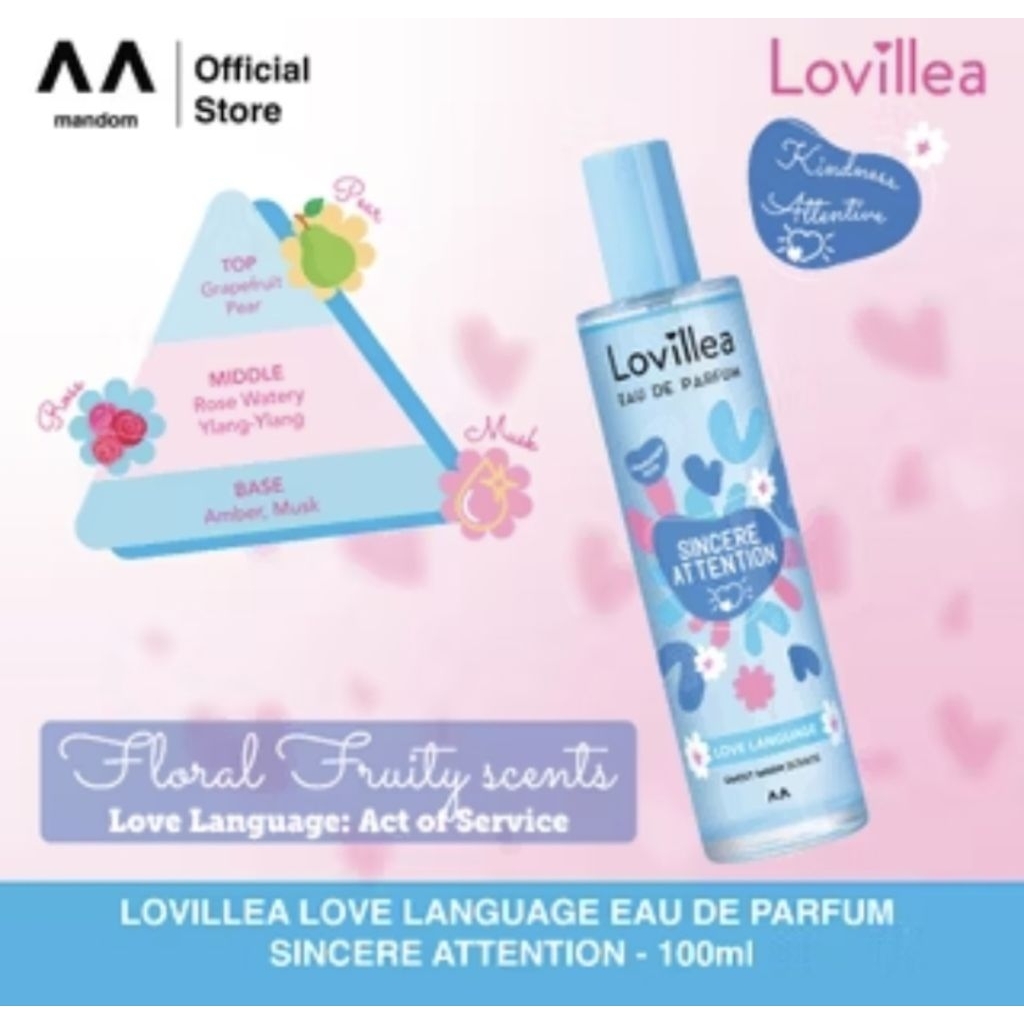 Jual LOVILLEA Love Language Eau De Parfum 100ml Sincere Attention ...