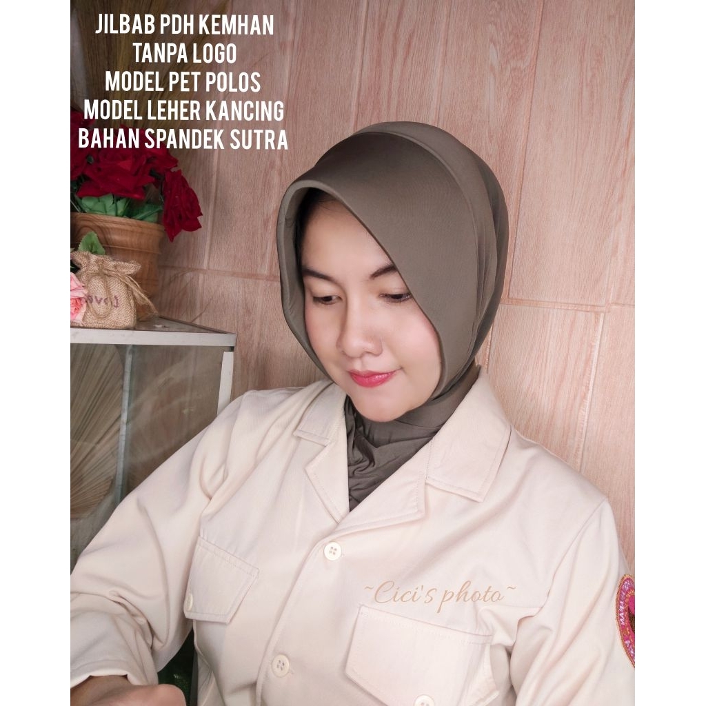 Jual Jilbab pdh Kemhan premium ( tanpa logo ) | Shopee Indonesia