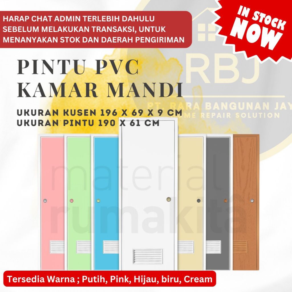 Jual PINTU PVC / PINTU KAMAR MANDI PVC | Shopee Indonesia