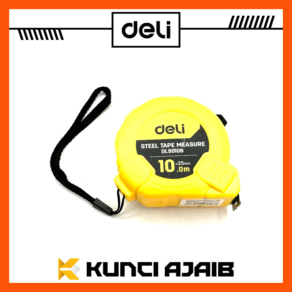 Jual DELI DL9010B Meteran 10 M - Rol Matic Alat Ukur Pengukur Meter ...