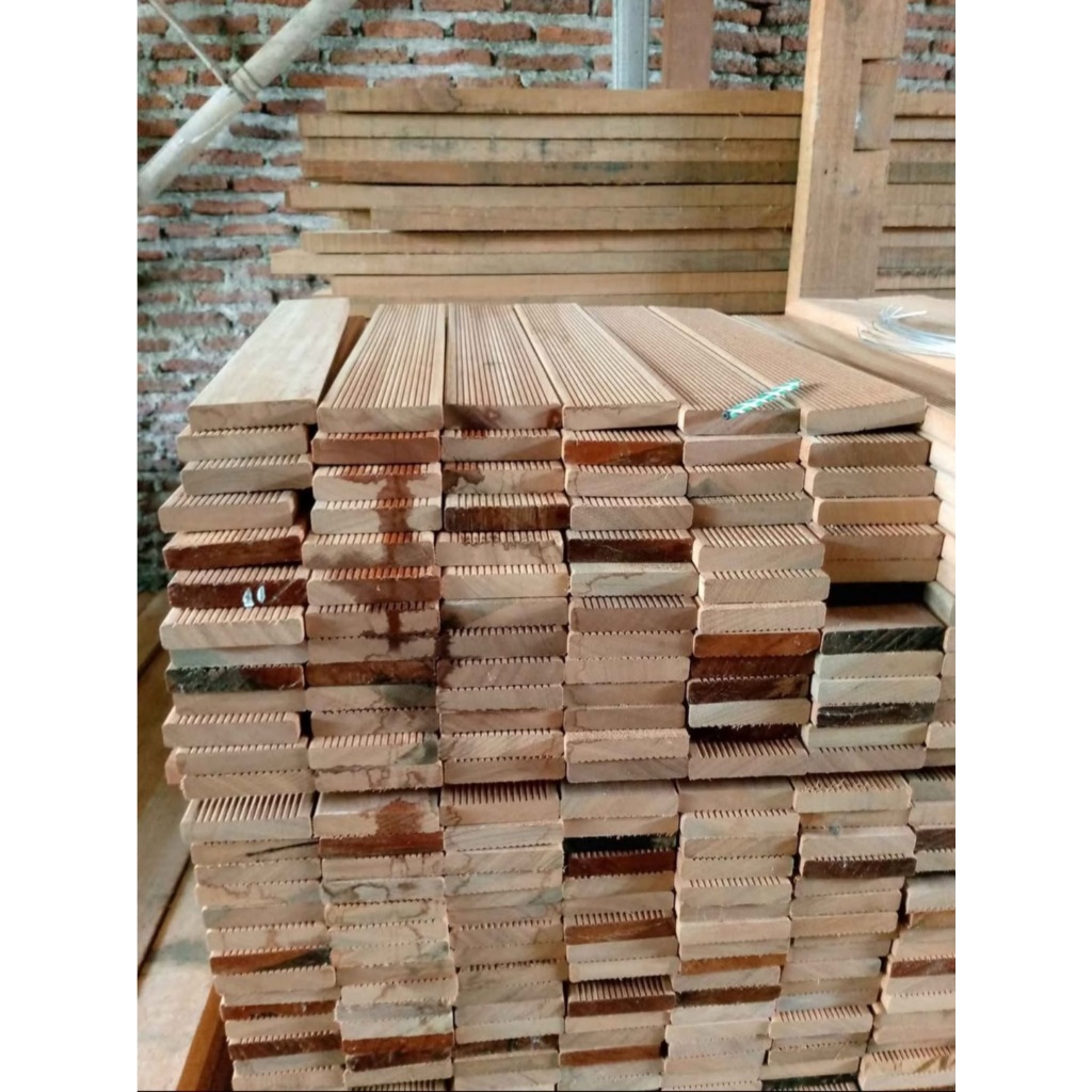 Jual Kayu Decking Asli Bengkirai Berkualitas Harga per batang Tebal 1.9 ...