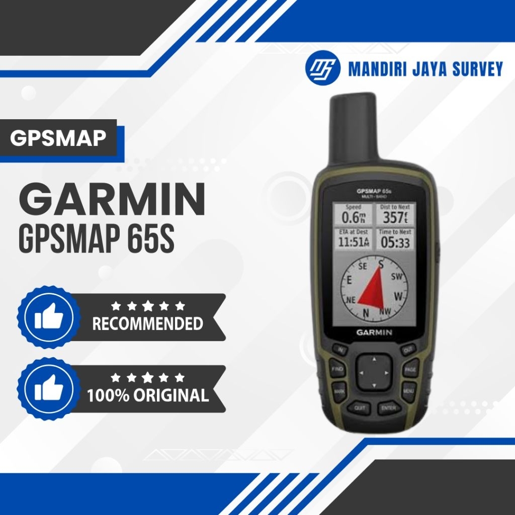 Jual Garmin GPSMAP 65s Handheld GPS Navigasi Original Akurat Multi-Band ...