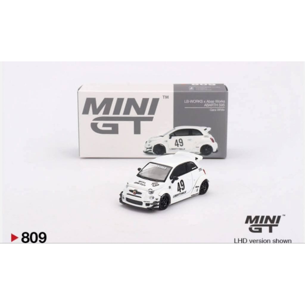 Jual MINI GT 809 LB-WORKS x Abas Works ABARTH 595 Gara White | Shopee ...