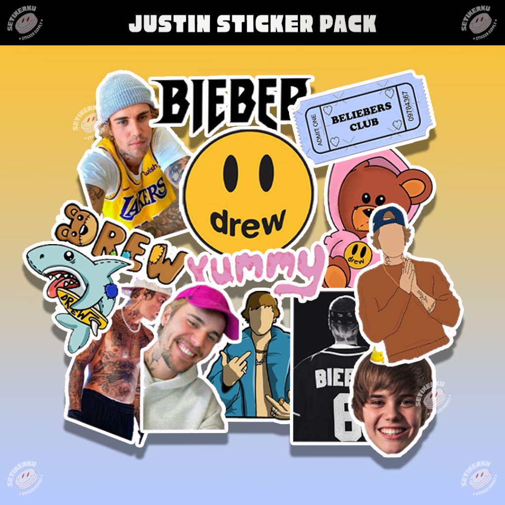 Jual 14pcs JUSTIN BIEBER Sticker Pack A6 | stiker justin bieber ...