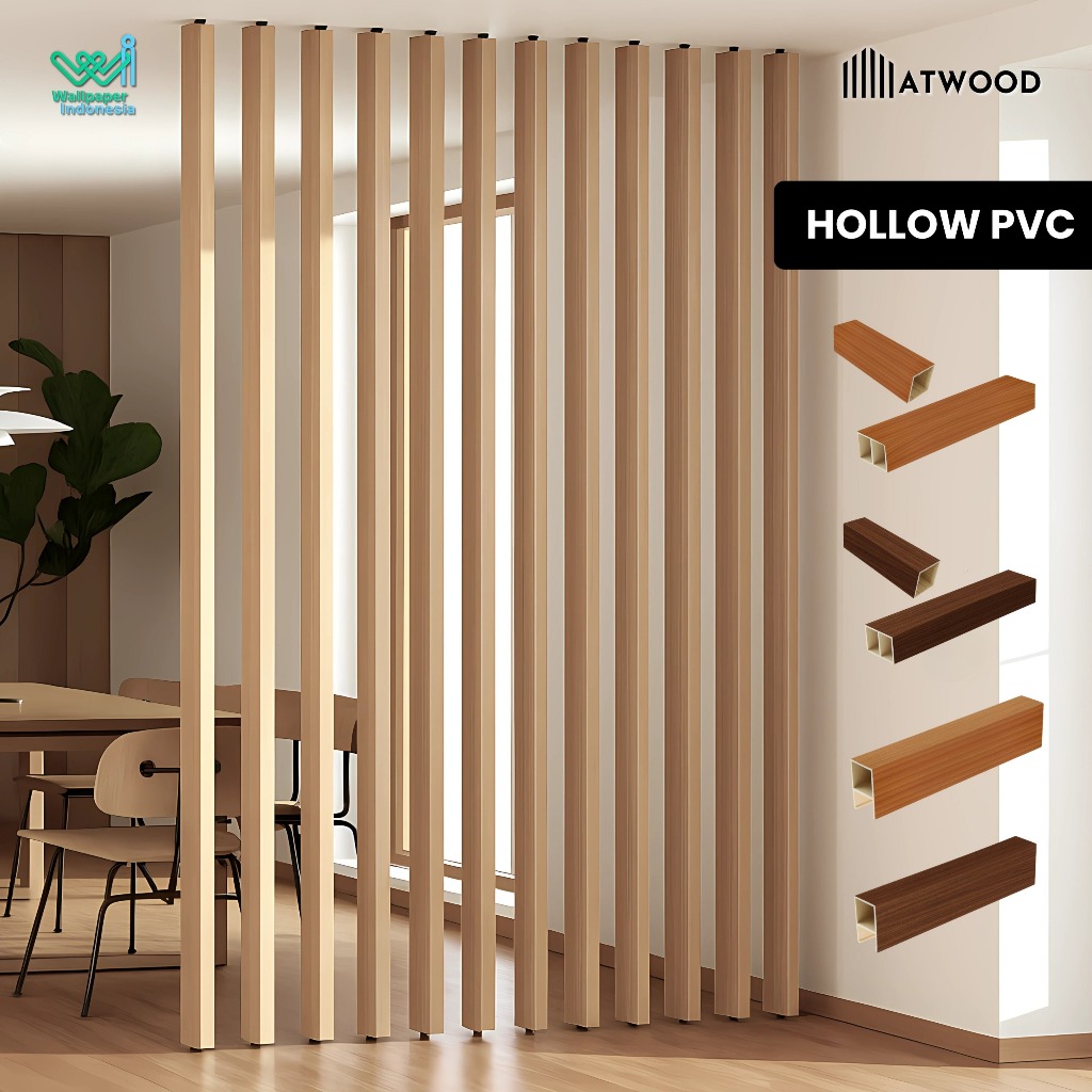 Jual Hollow PVC Partisi 3M & Plafon Kisi Kisi - Sekat Ruangan Indoor ...