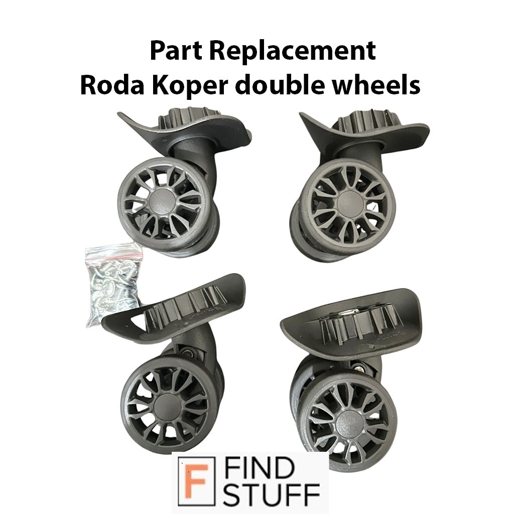Jual PART REPLACEMENT / RODA KOPER - DOUBLE WHEELS / SILENT WHEELS ...
