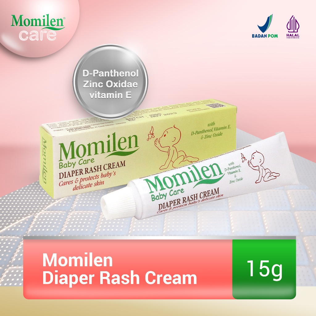 Jual MOMILEN DIAPER Rash Cream 15gr / Ruam Popok / Iritasi Kulit Bayi ...