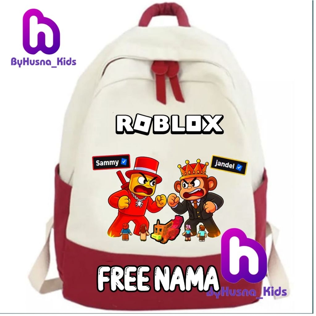 Jual TAS RANSEL ANAK ROBLOX SpyderSammy Spyder Sammy X JANDEL ROBLOX X ...