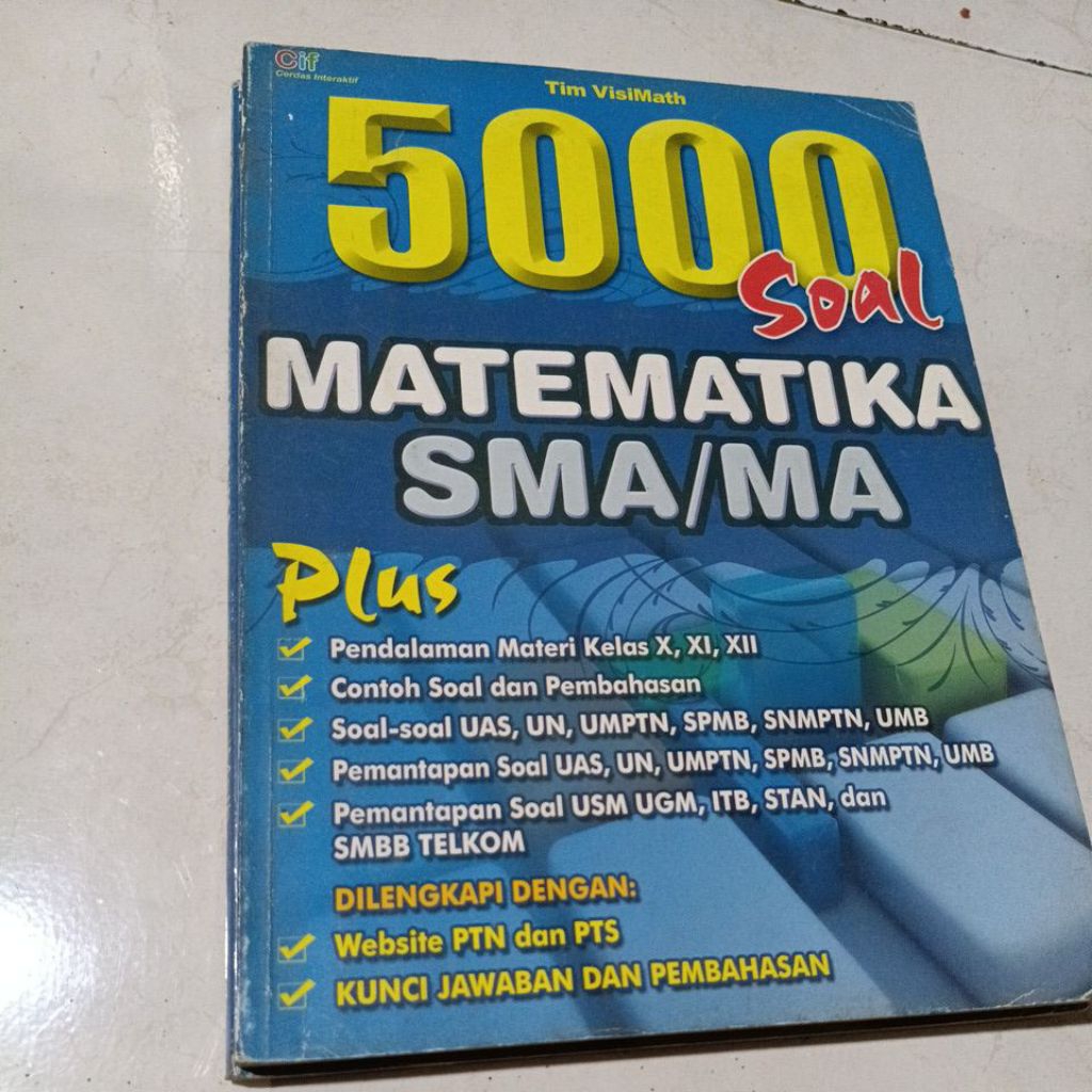 Jual ( OBRAL ) BUKU PENDIDIKAN // LATIHAN SOAL SMA // 5000 SOAL MATEMATIKA SMA / MA // ORIGINAL ...