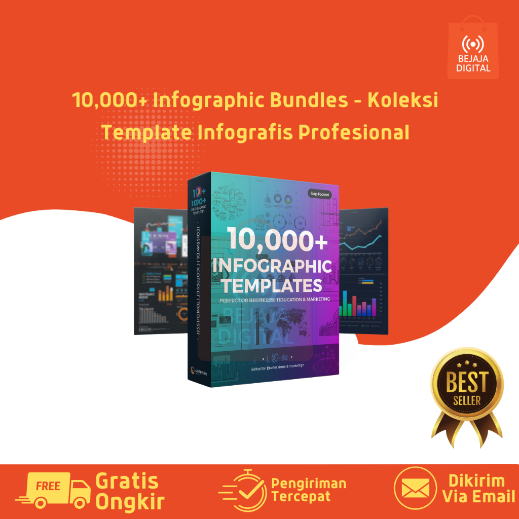 Jual 10,000+ Infographic Bundles – Koleksi Template Infografis ...