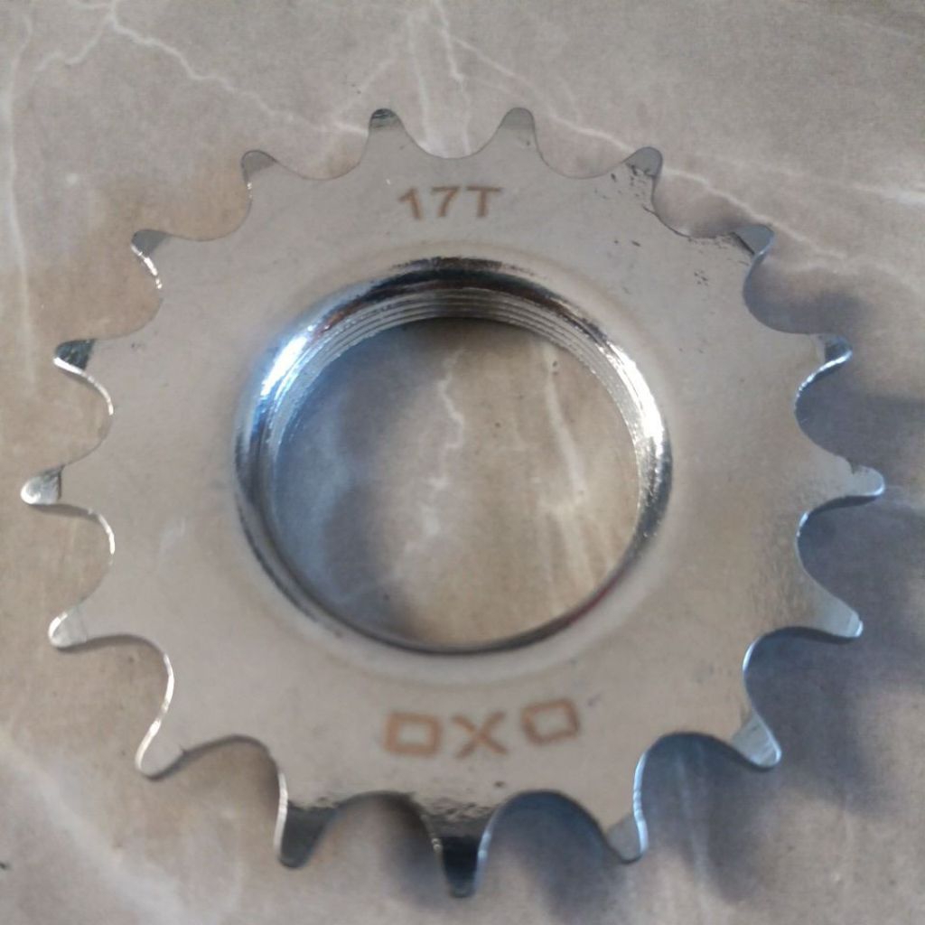 Jual Oxo COG Fixie 17T Silver chrome | Shopee Indonesia
