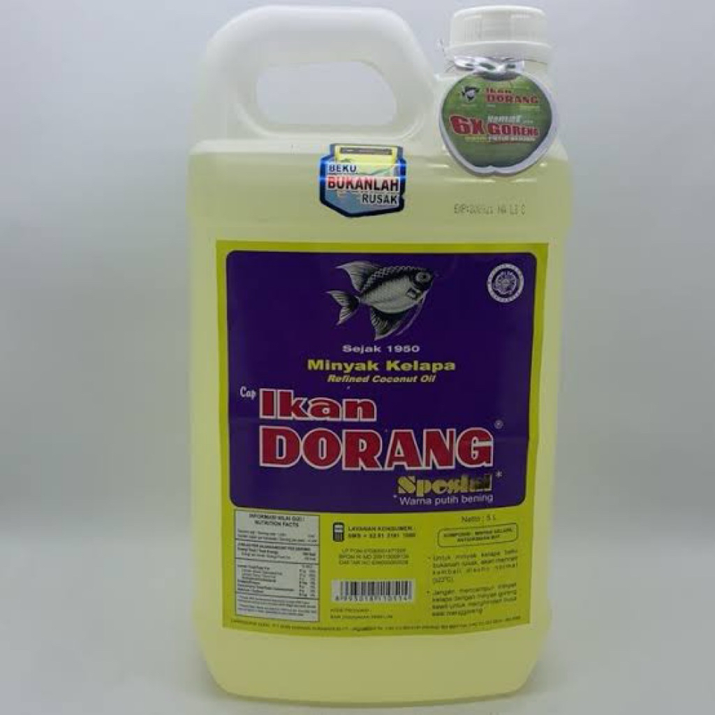 Jual Minyak goreng kelapa bening cap dorang | Shopee Indonesia