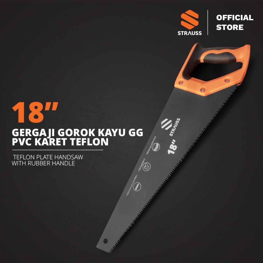 Jual STRAUSS Gergaji Gorok Kayu 18" Inch Teflon / Handle PVC Lapis ...