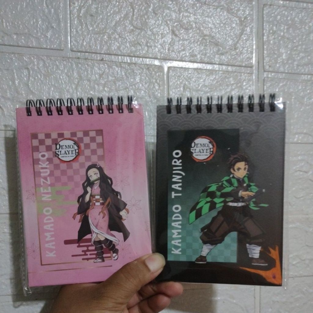 Jual Buku Notes Demon Slayer Official TANJIROU DAN NEZUKO | Shopee ...