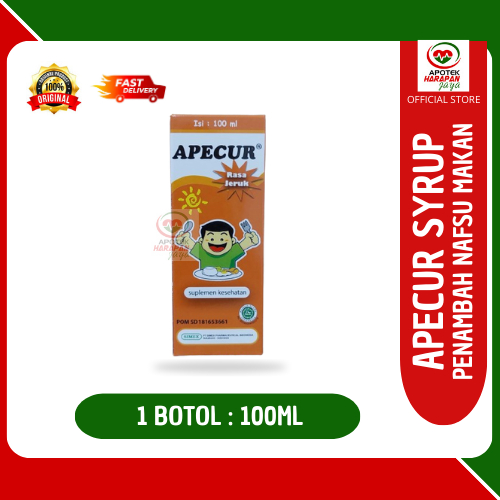 Jual APECUR SIRUP VITAMIN PENAMBAH NAFSU MAKAN | Shopee Indonesia