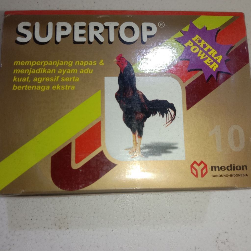 Jual SUPERTOP MEDION SATU BOX 12 botol @10 kapsul Memperpanjang napas ...