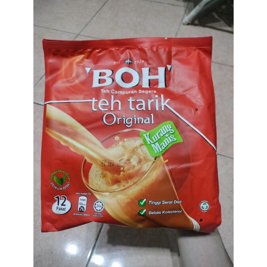 Jual Boh teh tarik Original Less sugar 1 pack isi 12sachet | Shopee ...