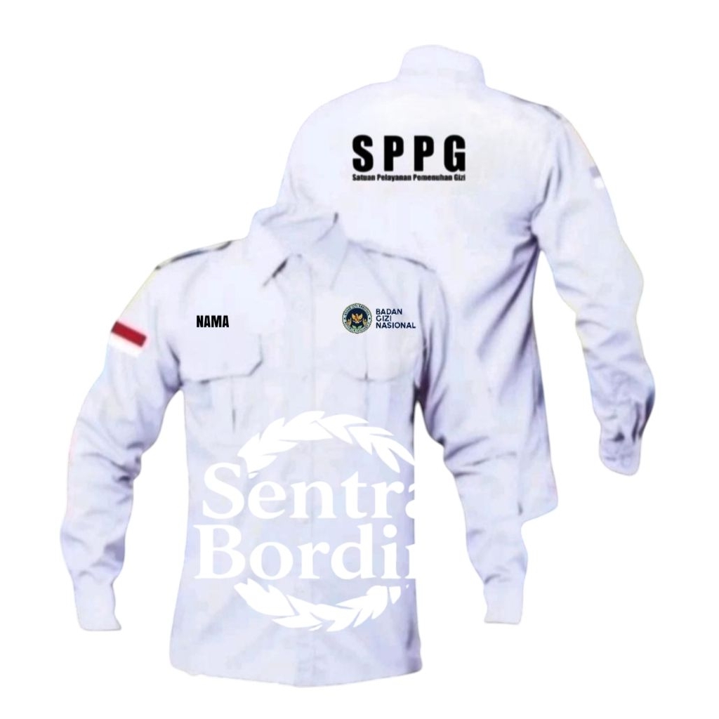 Jual KEMEJA SPPG TERBARU SERAGAM SPPG BAJU SERAGAM BGN BADAN GIZI ...
