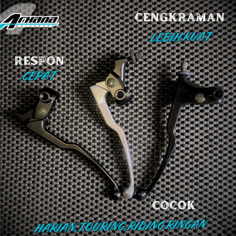 Jual Handle Kopling R25 Set Kiri Silvet Hitam Doff Glossy Universal ...