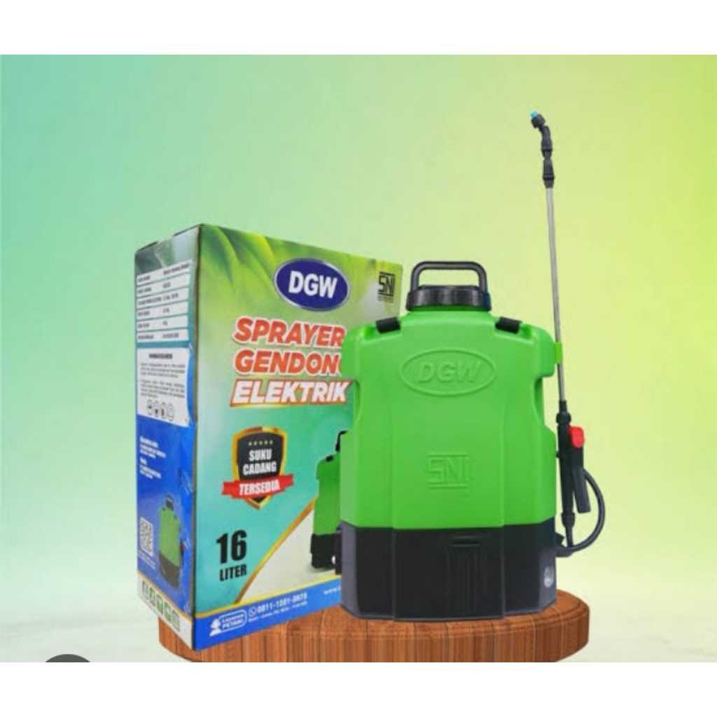 Jual Sprayer/ Tangki Elektrik DGW Model Baru Hijau Hitam - 16 Liter ...