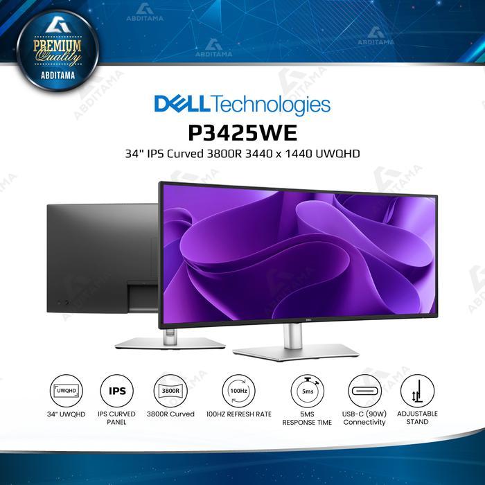 Jual Monitor Ultrawide LED DELL P3425WE 34" IPS Curved 3800R 3440 x ...