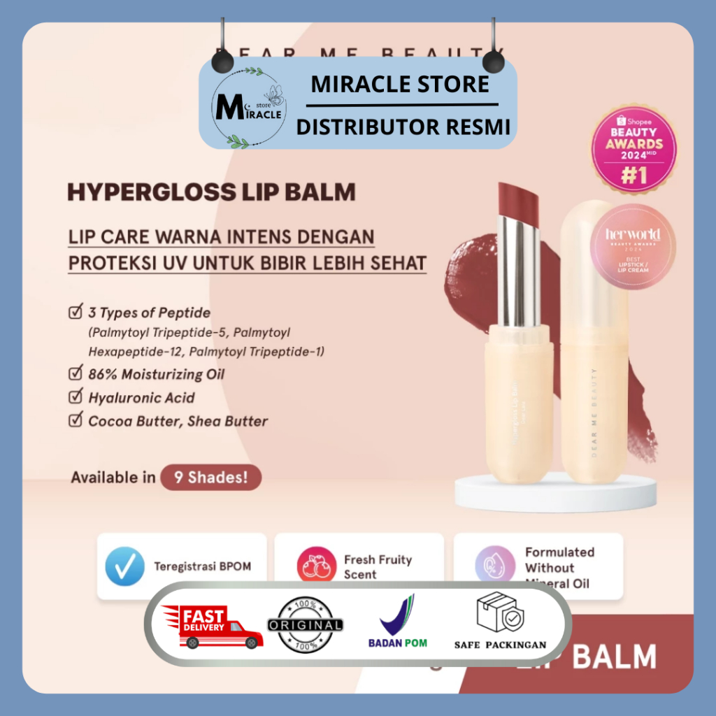 Jual DEAR ME BEAUTY Hypergloss Lip Balm| Velvet Lip Tint | Shopee Indonesia