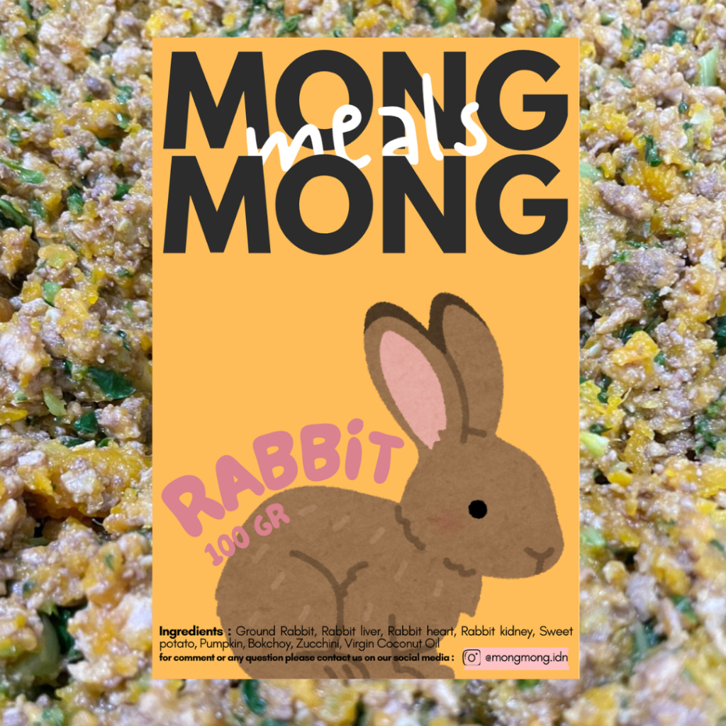 Jual MONGMONG MEALS Cooked Food Rabbit Kelinci Untuk Anjing dan Kucing ...